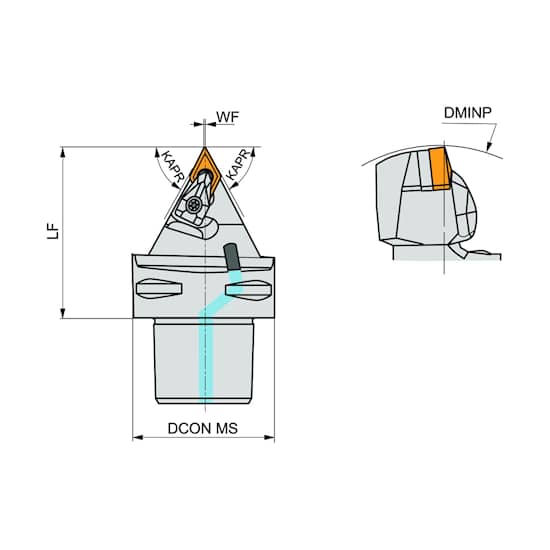 Pramet Svarvhållare ISO D C5-DDNNN-00060-15 med polygoninspänning ... Pramet Svarvhållare ISO D C5-DDNNN-00060-15 med polygoninspänning ...