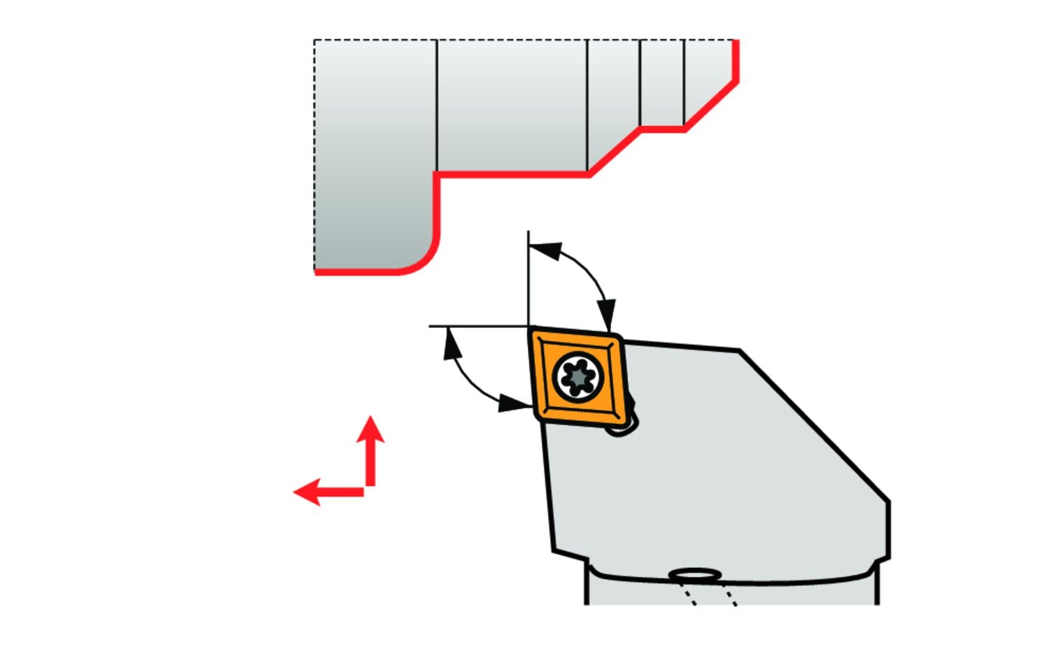 Pramet Svarvhållare ISO D C3-SCLCL-22040-09 med polygoninspänning ...
